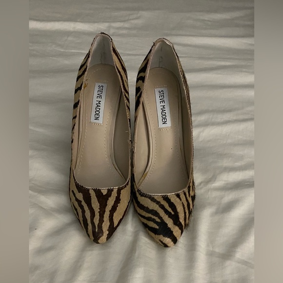 Steve Madden | Shoes | Steve Madden Intrud Tiger Zebra Heels | Poshmark